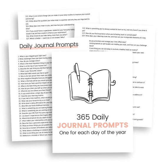365 Daily Journal Prompts Bundle – Simplify Create Inspire
