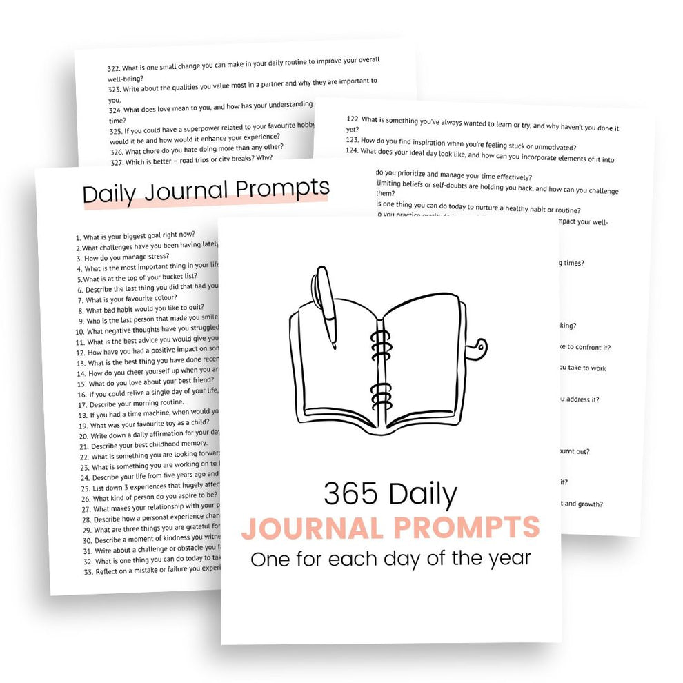 365 Daily Journal Prompts Bundle – Simplify Create Inspire