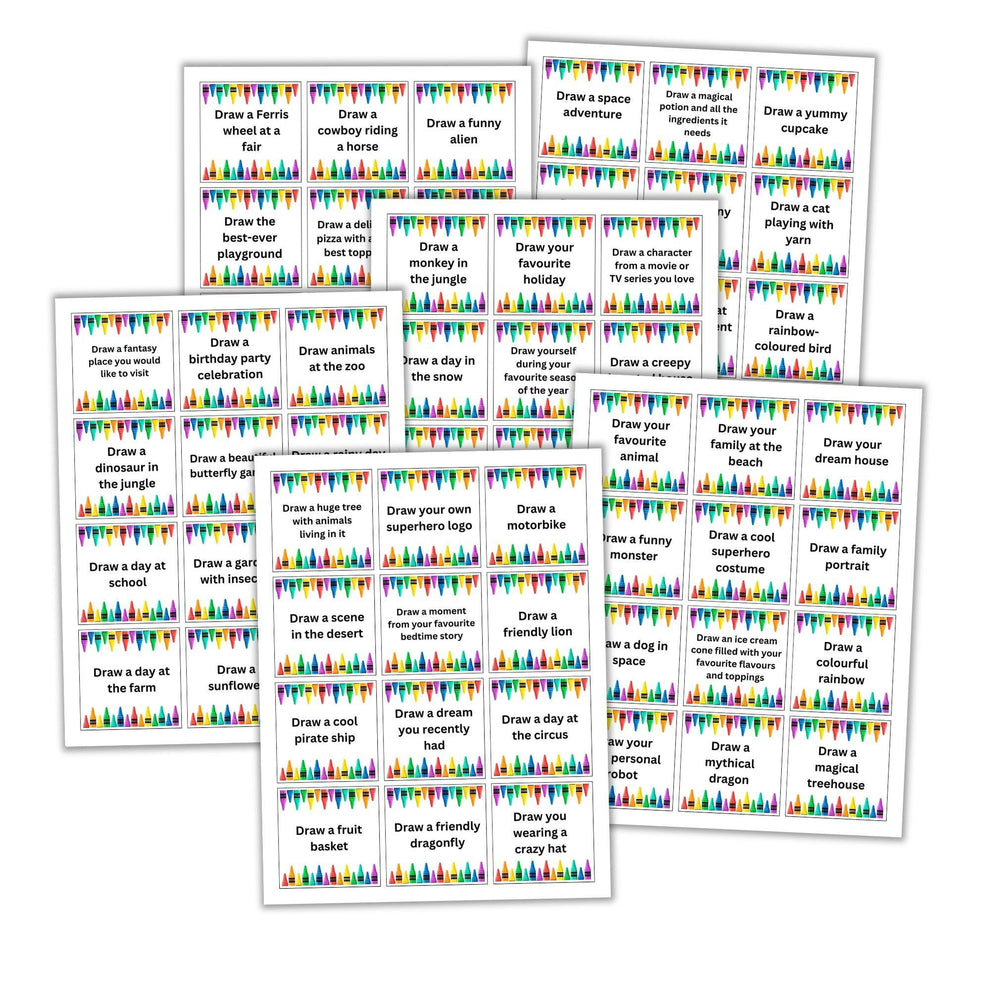 Drawing Prompt Cards For Kids – Simplify Create Inspire
