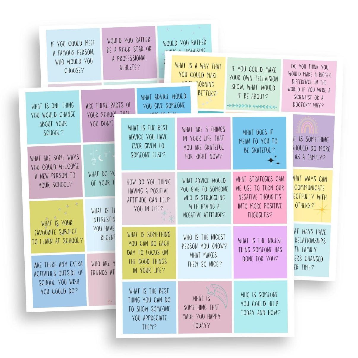 Conversation Cards For Kids - 200 Conversation Starters – Simplify ...