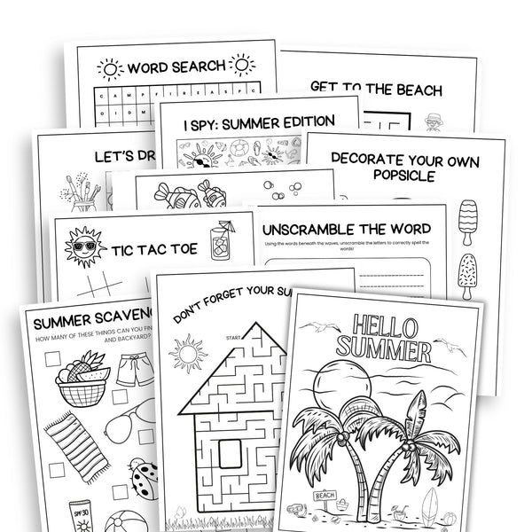 Summer Activity Book – Simplify Create Inspire