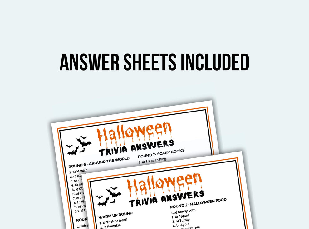 Halloween Trivia Game – Simplify Create Inspire