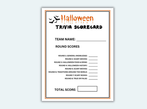 Halloween Trivia Game – Simplify Create Inspire