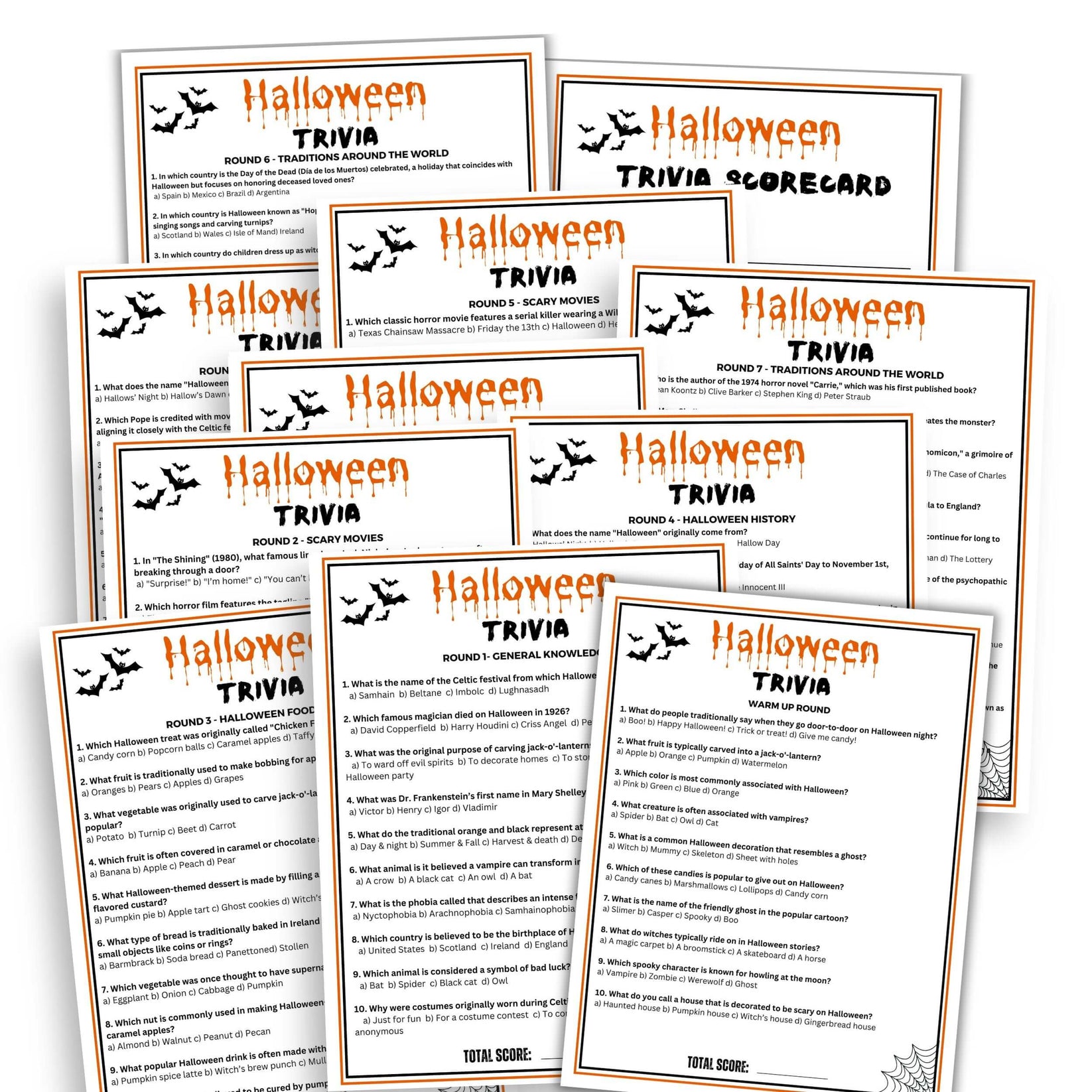 Halloween Trivia Game – Simplify Create Inspire