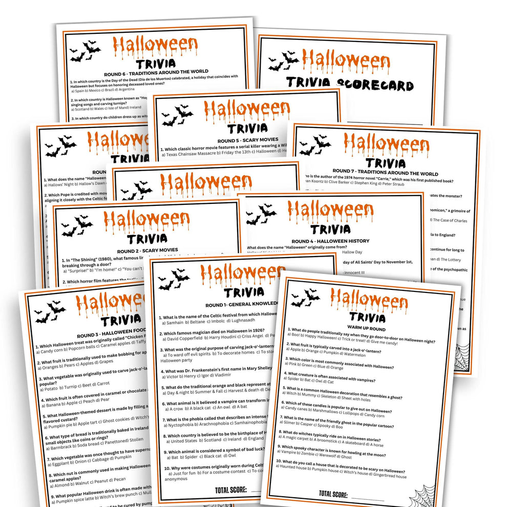 Halloween Trivia Game – Simplify Create Inspire