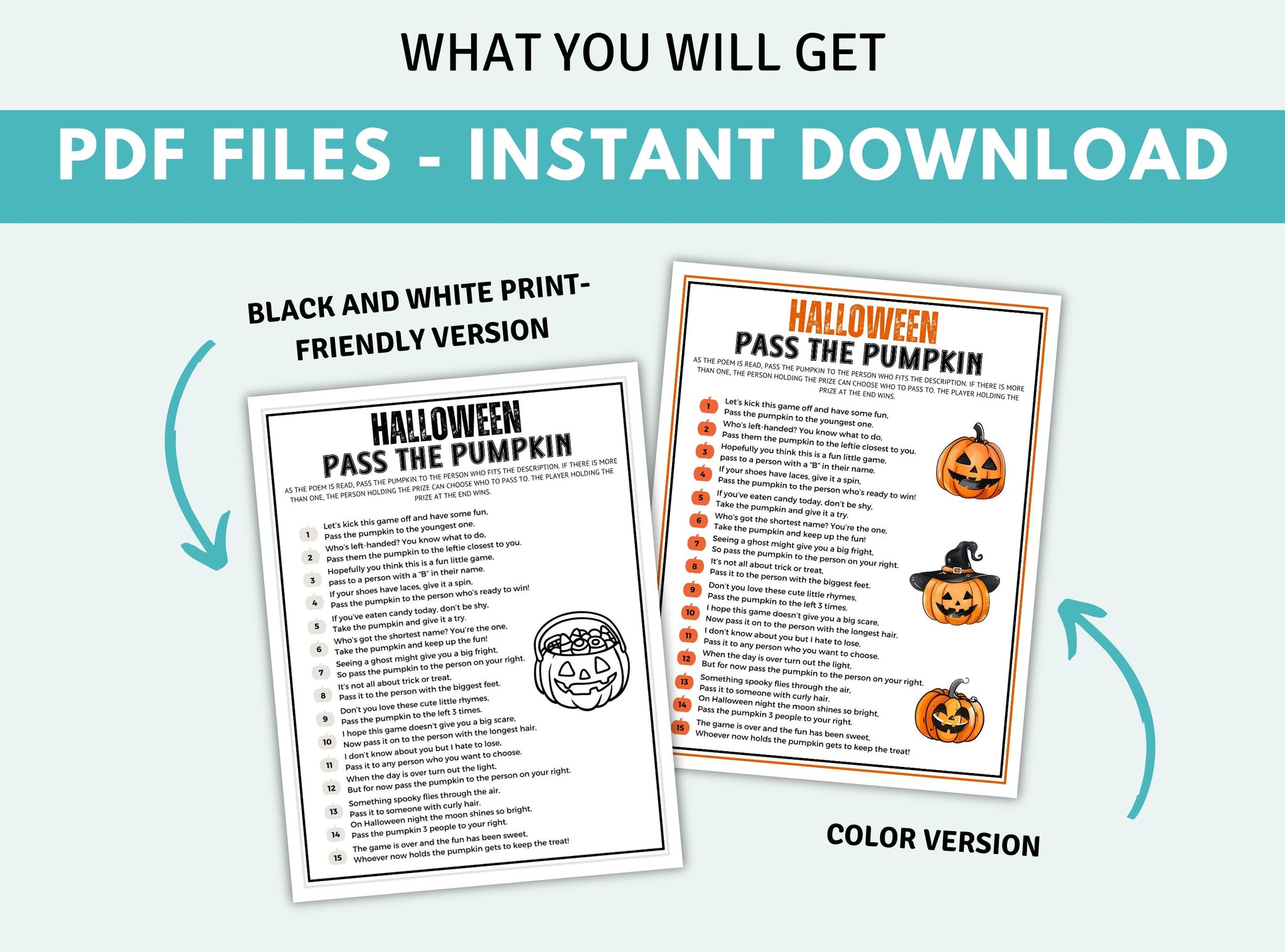 Pass The Pumpkin Game – Simplify Create Inspire