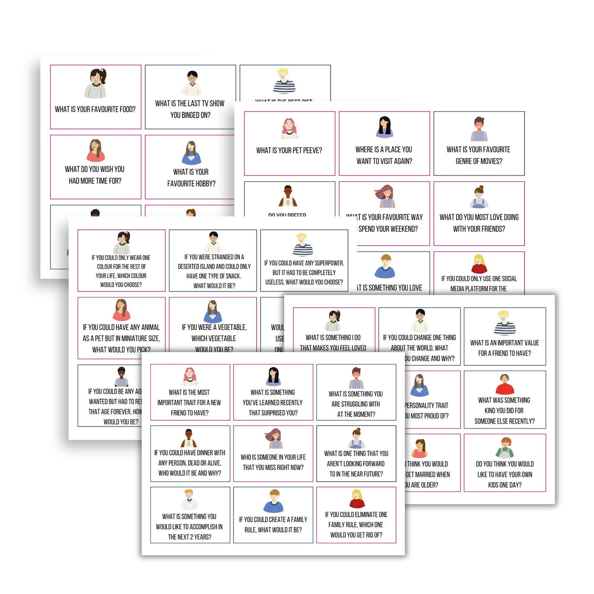 Teen Conversation Cards – Simplify Create Inspire