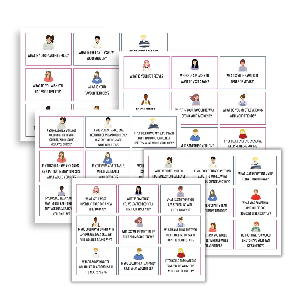 Teen Conversation Cards – Simplify Create Inspire