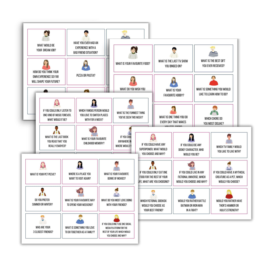 Teen Conversation Cards – Simplify Create Inspire