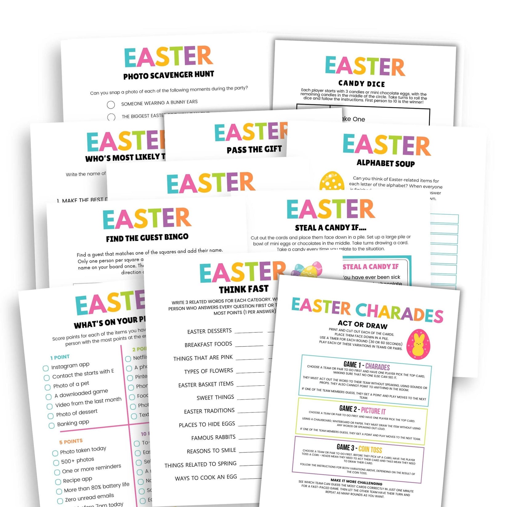 Easter Party Games Bundle – Simplify Create Inspire