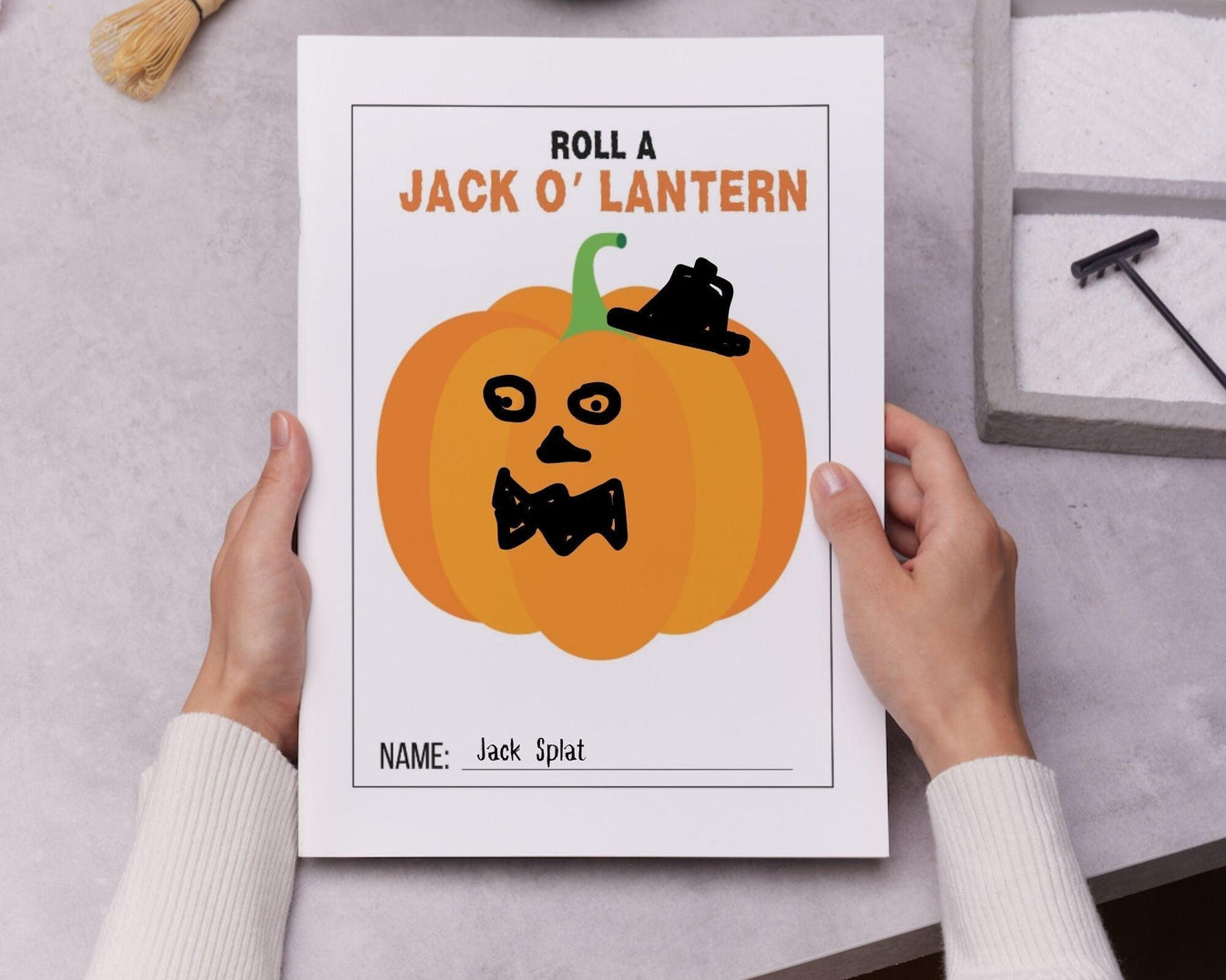 Halloween Roll A Jack O' Lantern Game – Simplify Create Inspire