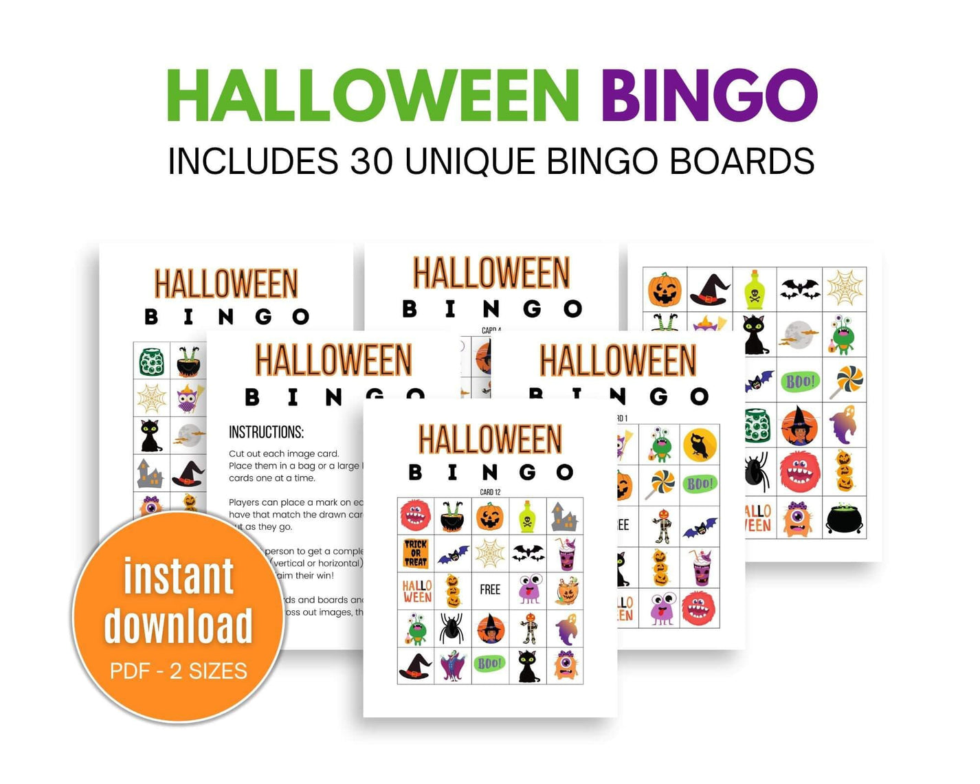 Halloween Bingo Game – Simplify Create Inspire