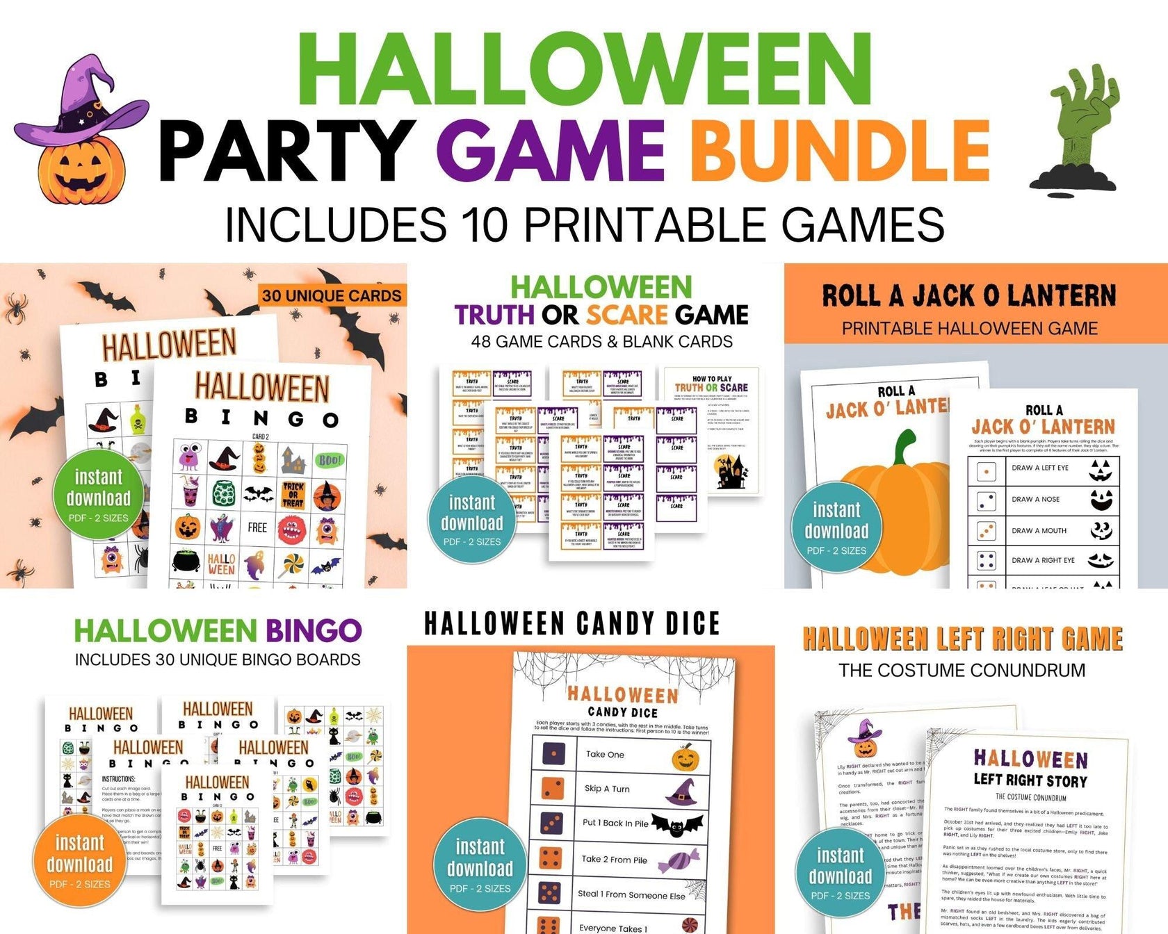 Halloween Party Game Bundle – Simplify Create Inspire