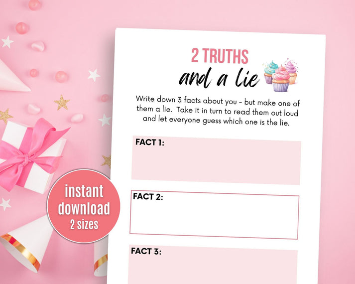 2 Truths And A Lie Party Game For Teens – Simplify Create Inspire