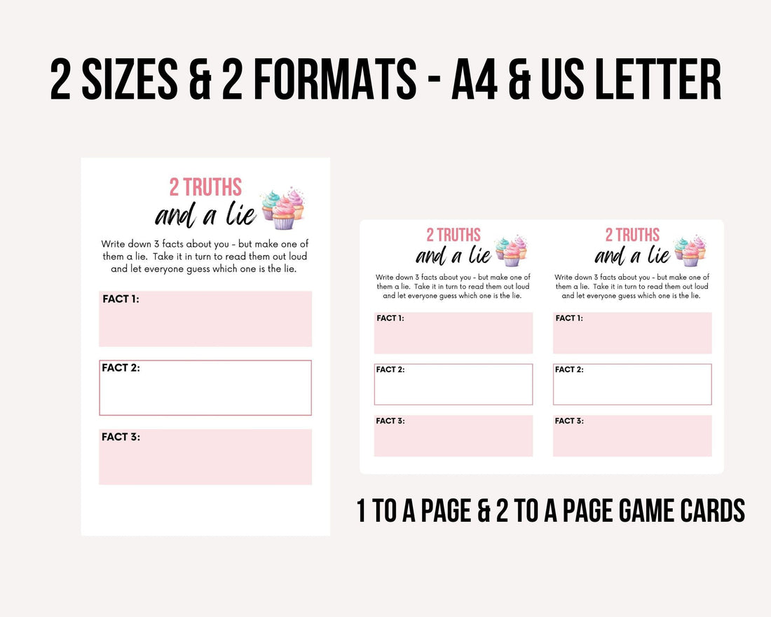 2 Truths And A Lie Party Game For Teens – Simplify Create Inspire